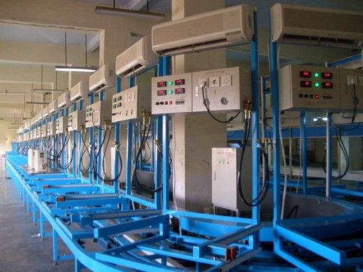 Electronic Air Conditioner Production Line floor - type AC Performance ...